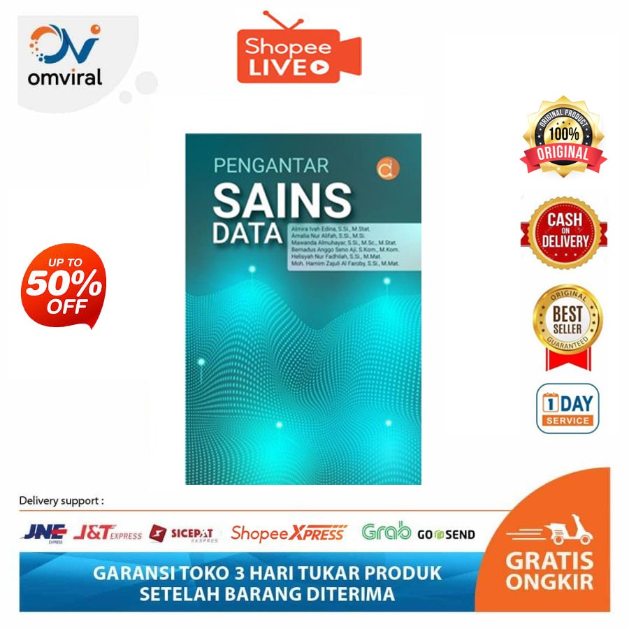 Jual Buku Pengantar Sains Data ( Data Mining , Big Data , Data Warehouse , Text Mining , Web ...