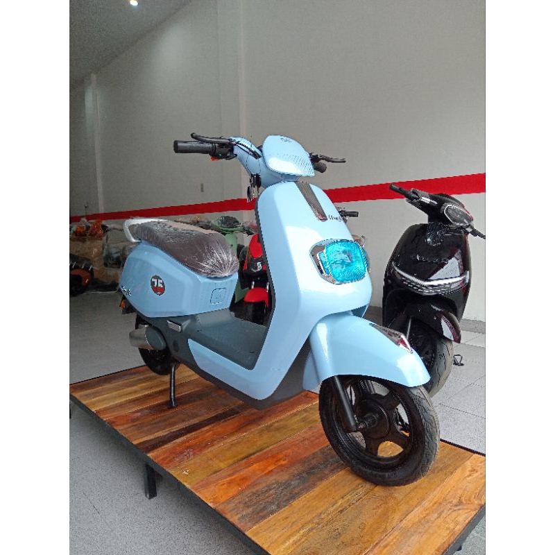 Jual Sepeda Listrik Murah Medan Retro Klasik T75 UWinfly Biru Muda ...