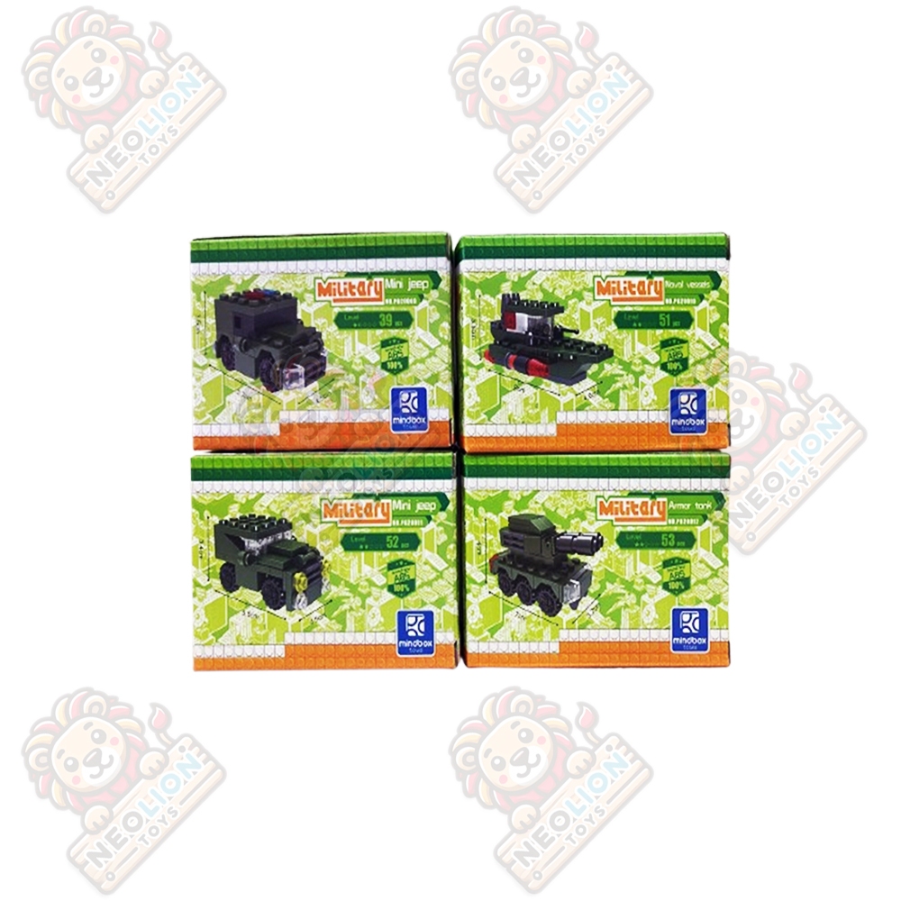 Jual Bricks / Block Mindbox Toys Military Mini Jeep Naval Vessels Armor ...