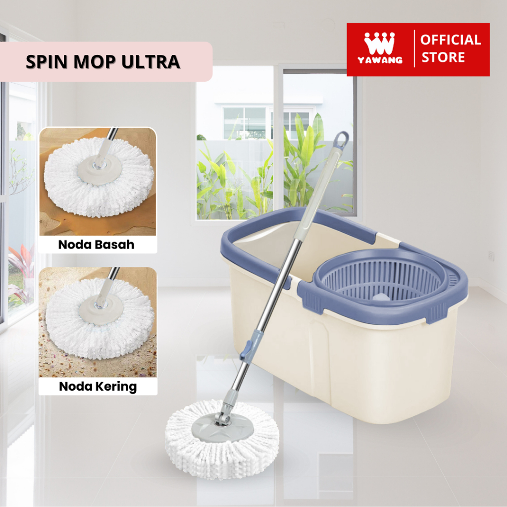 Jual YAWANG Indonesia Pel Lantai Super Mop 360° alat pel lantai peras ...