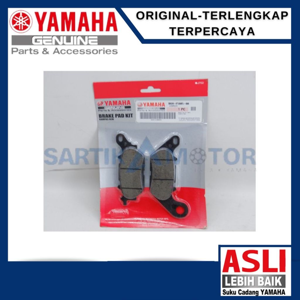 Jual BRAKE PAD KIT (B6H1) KAMPAS REM BELAKANG ALL NEW NMAX ORIGINAL ...