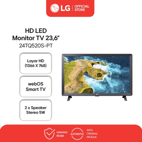 Jual LG Smart Monitor TV 24TQ520S-PT 23.6'' HD LED WebOS WIFI HDMI USB | Shopee Indonesia