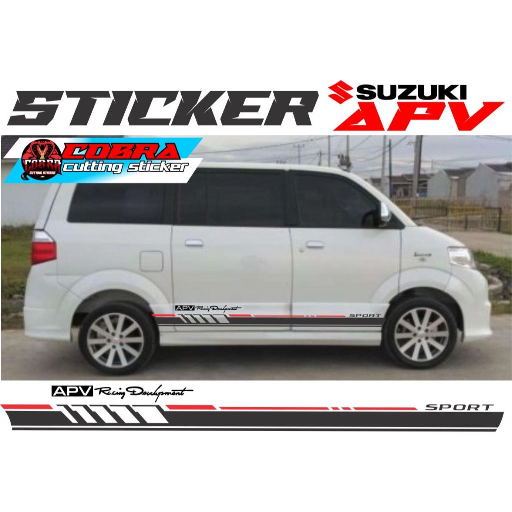 Jual STICKER STIKER MOBIL SUZUKI APV CUTTING STICKER BODY SAMPING MOBIL ...