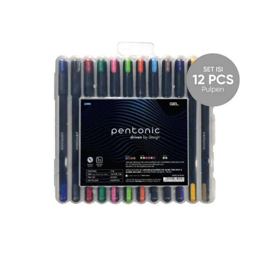 Jual Pentonic Color Pulpen Gel 12 Pcs | Shopee Indonesia