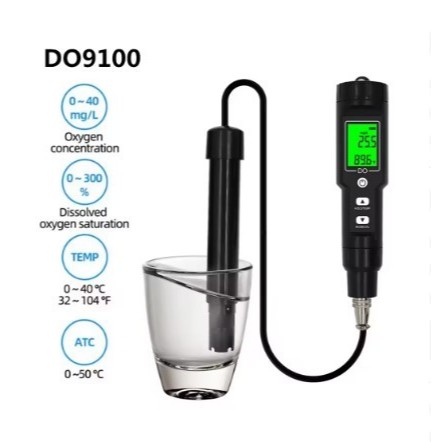 Jual Dissolved Oxygen Meter DO9100 DO Tester Oksigen Water Air Disolved ...