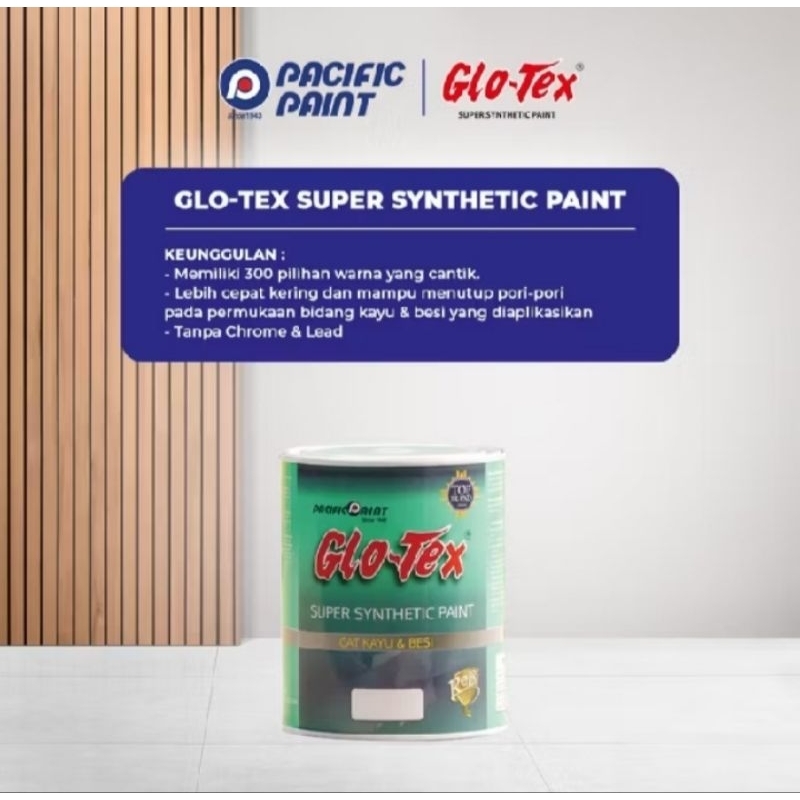 Jual GLOTEX SUPER SYNTHETIC PAINT CAT KAYU DAN BESI 0,9LITER | Shopee ...