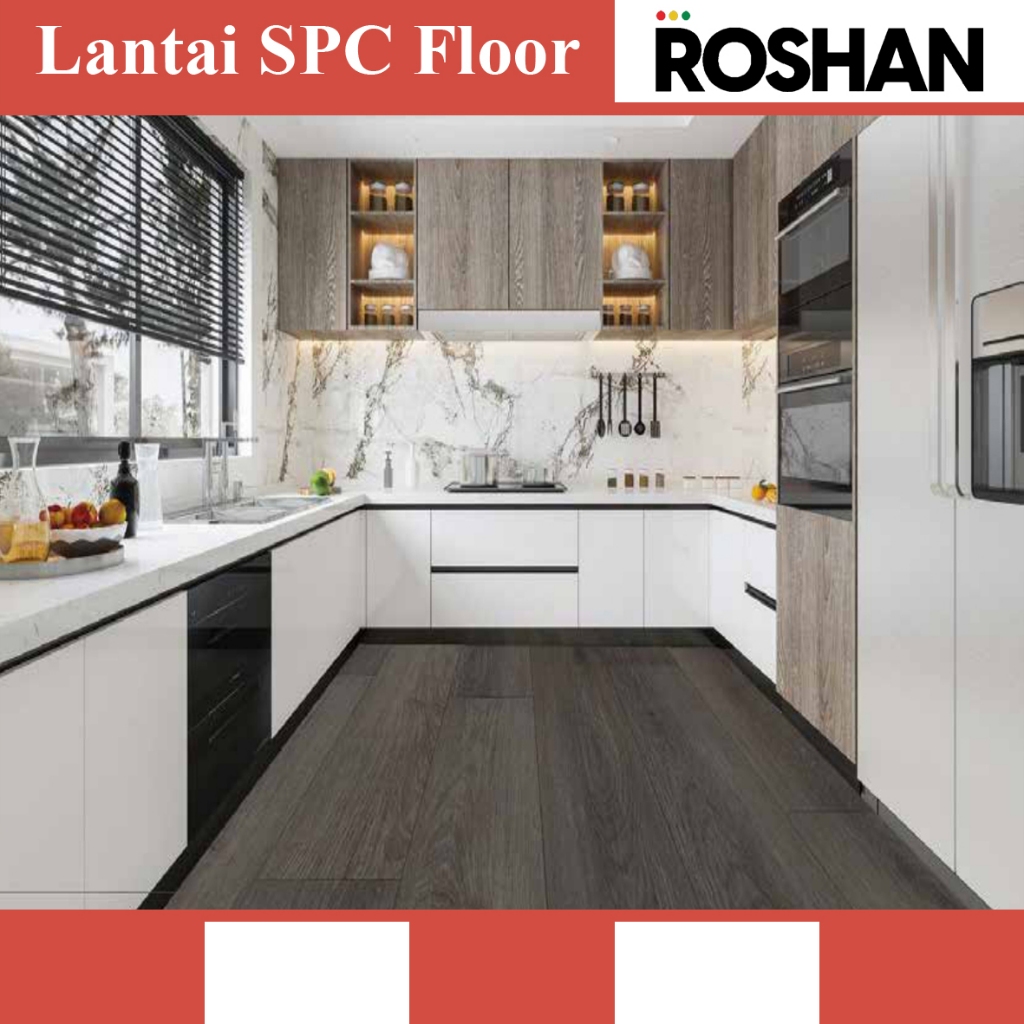 Jual ROSHAN SPC Lantai 5mm Premium Berkualitas | Premium SPC Floor ...