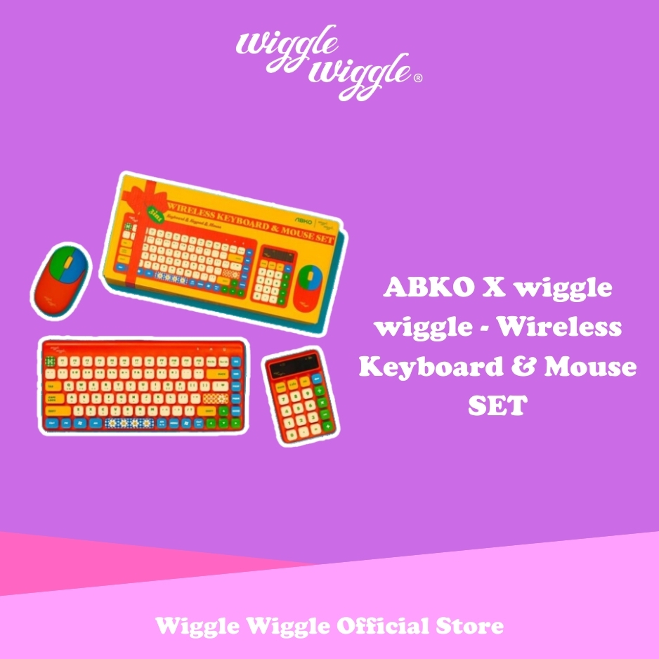 Jual Wiggle Wiggle ABKO X wiggle wiggle - Wireless Keyboard & Mouse SET Tanpa Kabel | Shopee ...