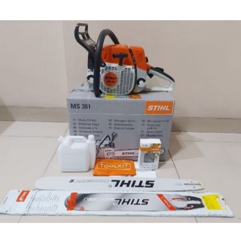 Jual chainsaw assy ms381 25inch 42tmesin potong kayu ms381 full set ...