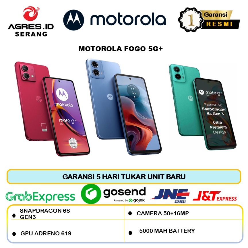 Jual MOTOROLA FOGO 5G+ 8GB 256GB GARANSI RESMI | Shopee Indonesia