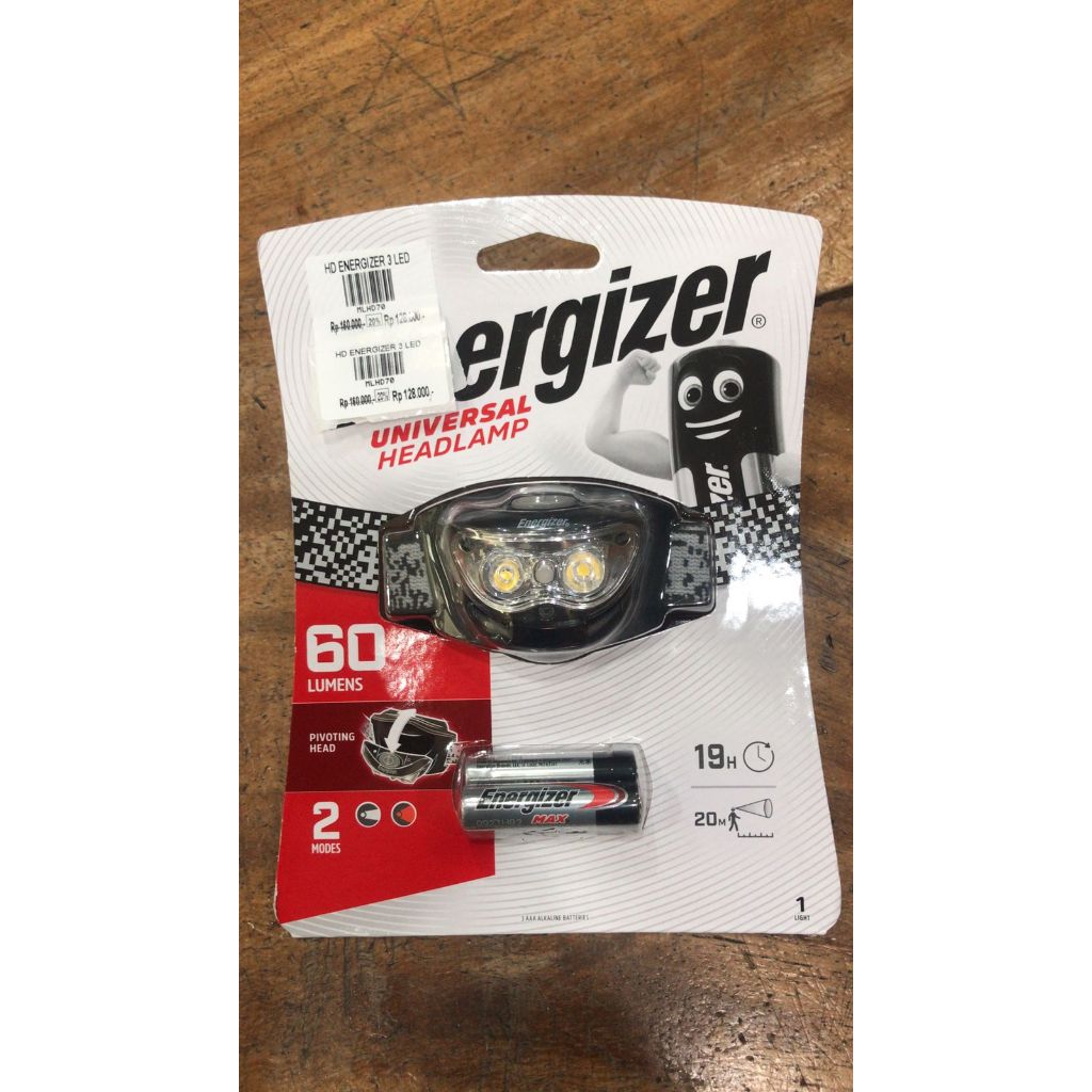 Jual HEADLAMP ENERGIZER 3 LED ( 60 LUMENS ) | Shopee Indonesia