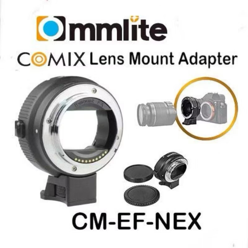 Jual COMMLITE COMIX CM-EF-NEX Adapter Comlite Lens Canon Eos to Sony ...