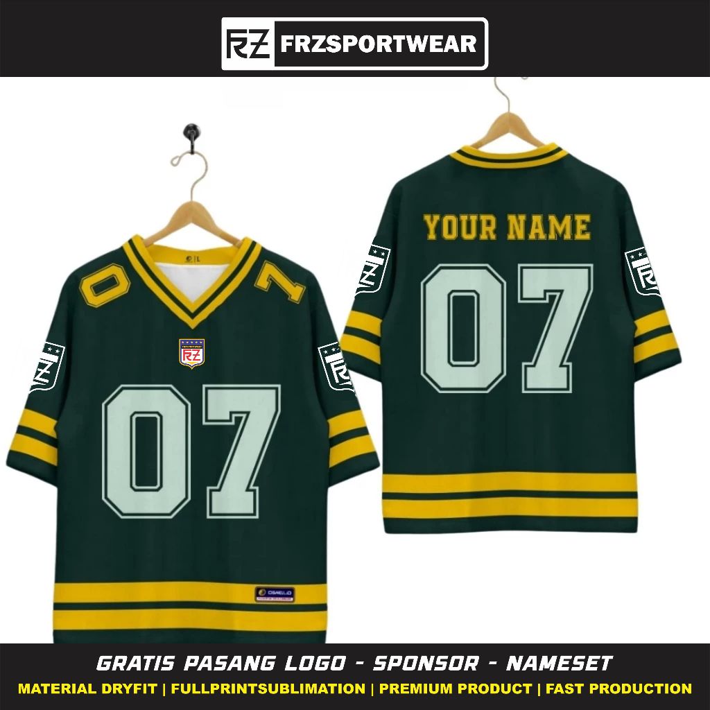 Jual JERSEY RUGBY HOCKEY MOSS LIST YELLOW GRATIS NAMA DAN NOMOR ...