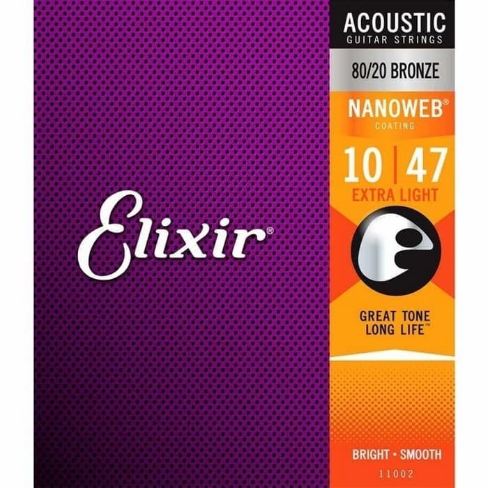 Jual Elixir Senar Gitar Akustik 11002 (Exstra Light) | Shopee Indonesia