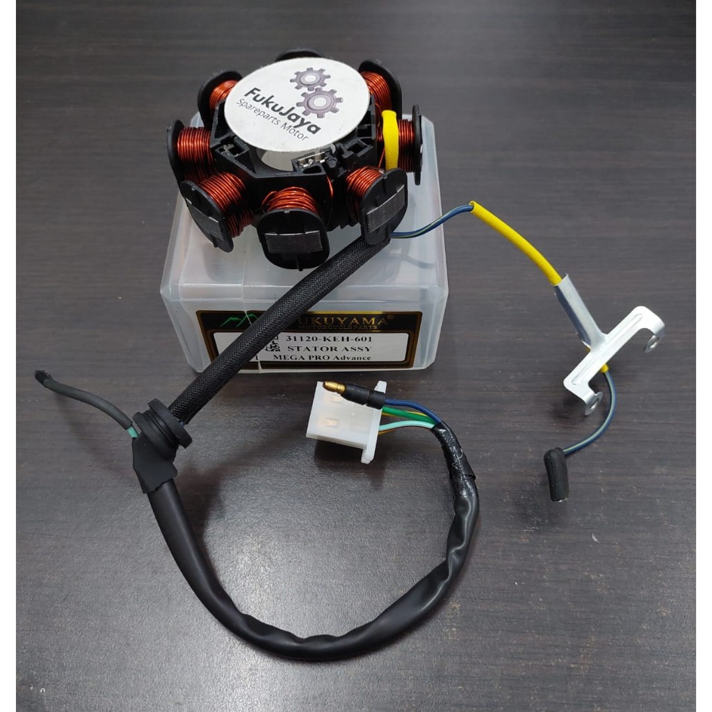 Jual Fukuyama Stator Assy Comp 8 Spull Spul Spool Honda Mega Pro Adv Advance (KEH-601) | Shopee ...