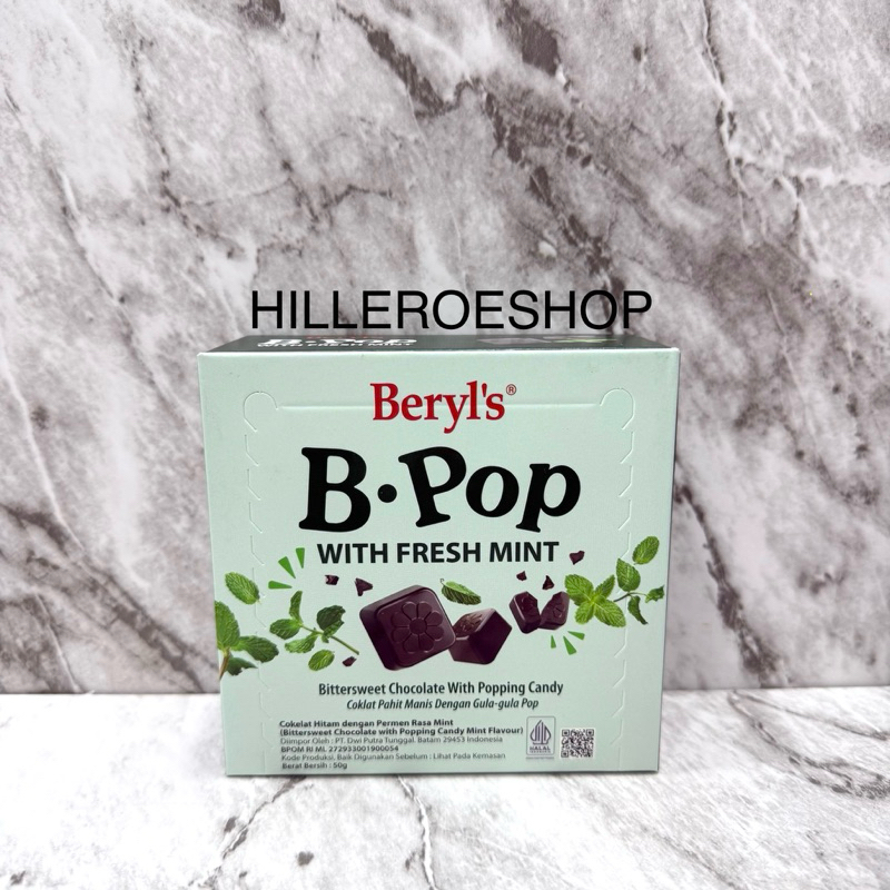 Jual COKLAT BERYLS BPOP FRESH MINT 50GRAM COKELAT MALAYSIA IMPORT ...
