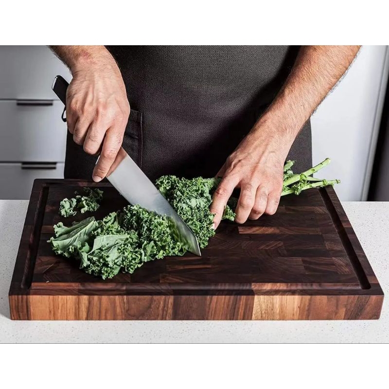Jual chopping board / talenan motif mozaik korea / teak wood kayu jati ...