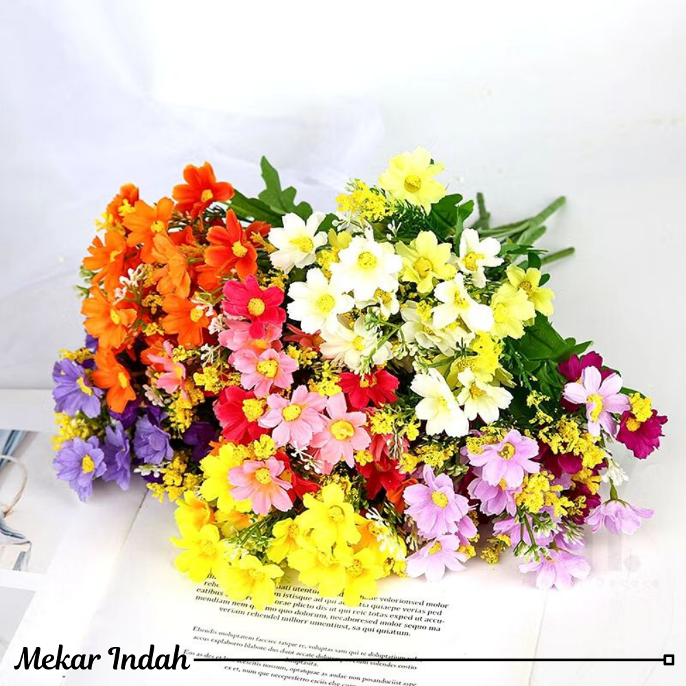 Jual ASTER MINI ARTIFICIAL BUNGA ASTER ARTIFICIAL 28 KUNTUM BUNGA HIAS ...