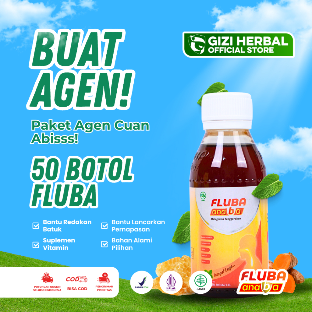 Jual Paket Agen Reseller Fluba Anaba 50 Botol - Redakan Batuk Berdahak ...