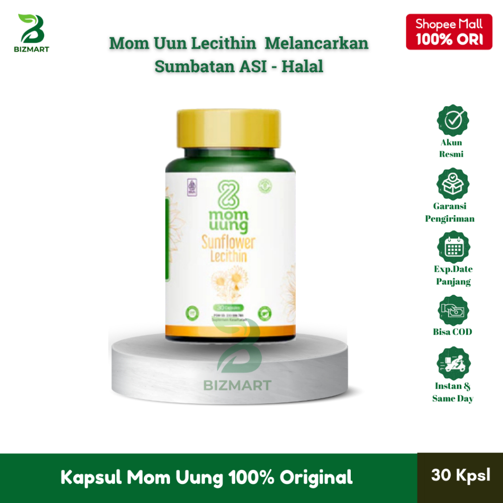 Jual Mom Uung Sunflower Lecithin 30 Kapsul Untuk Melancarkan Sumbatan ...