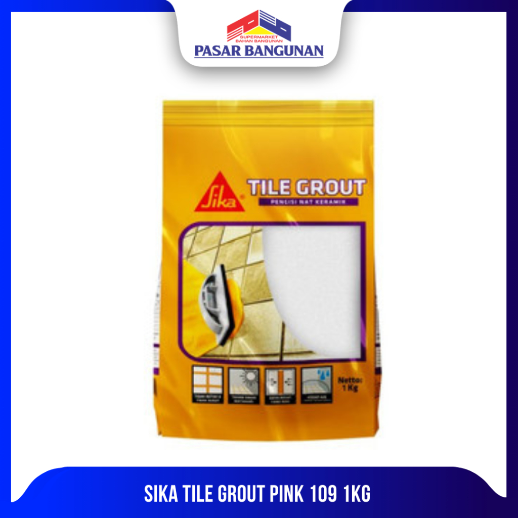 Jual SIKA TILE GROUT PINK 109 1KG | Shopee Indonesia