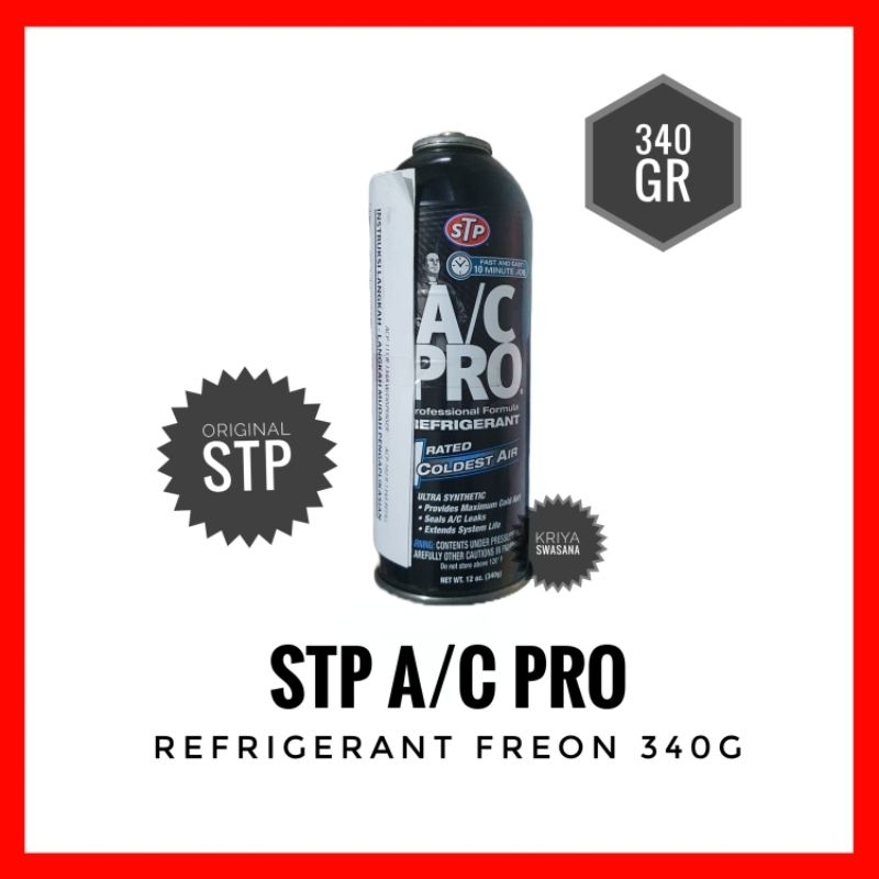 Jual STP AC PRO REFRIGERANT FREON REFILL 134a 340g | Shopee Indonesia