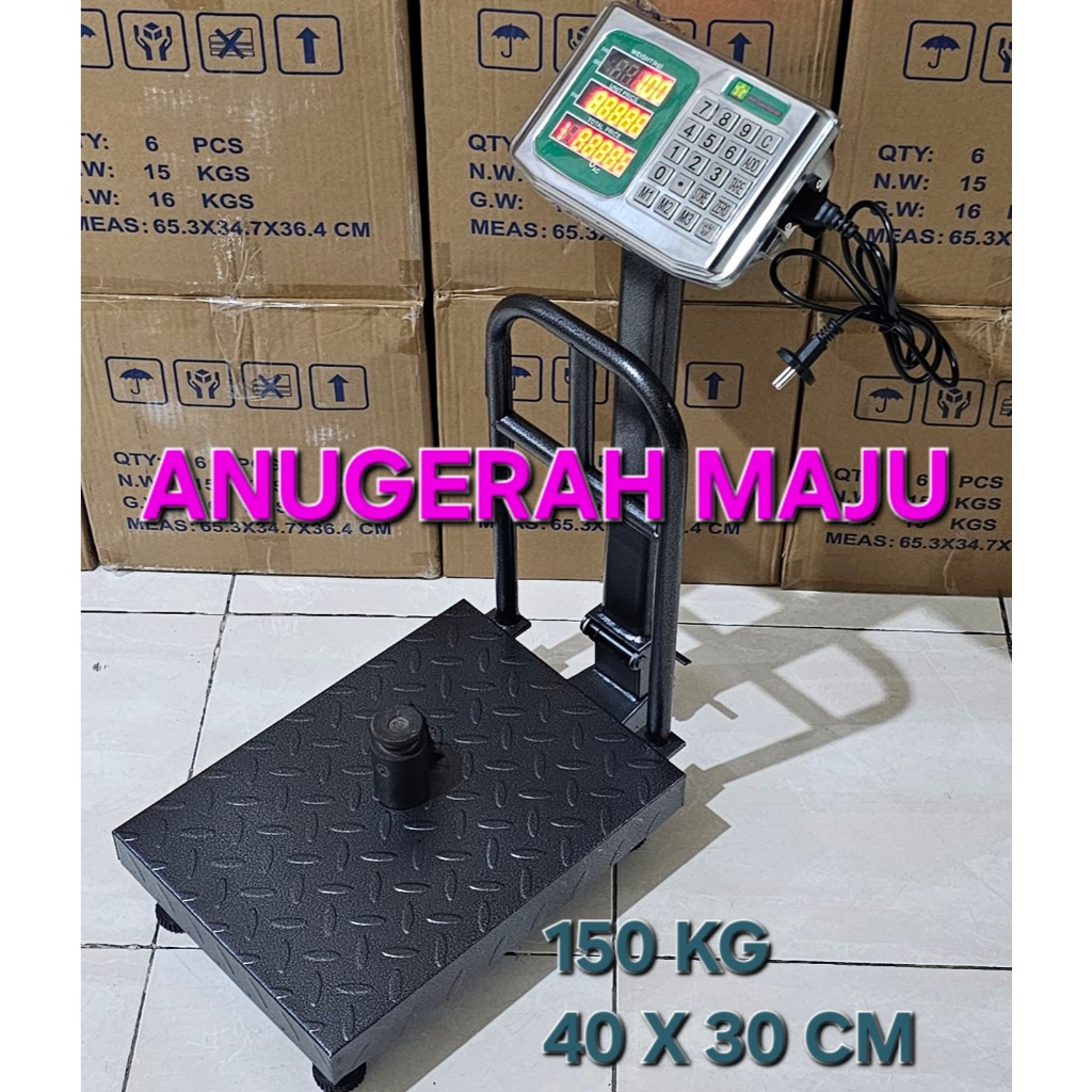 Jual Timbangan Duduk Digital/Timbangan Barang Ekspedisi Paket 150 Kg/Timbangan Harga Terjangkau ...