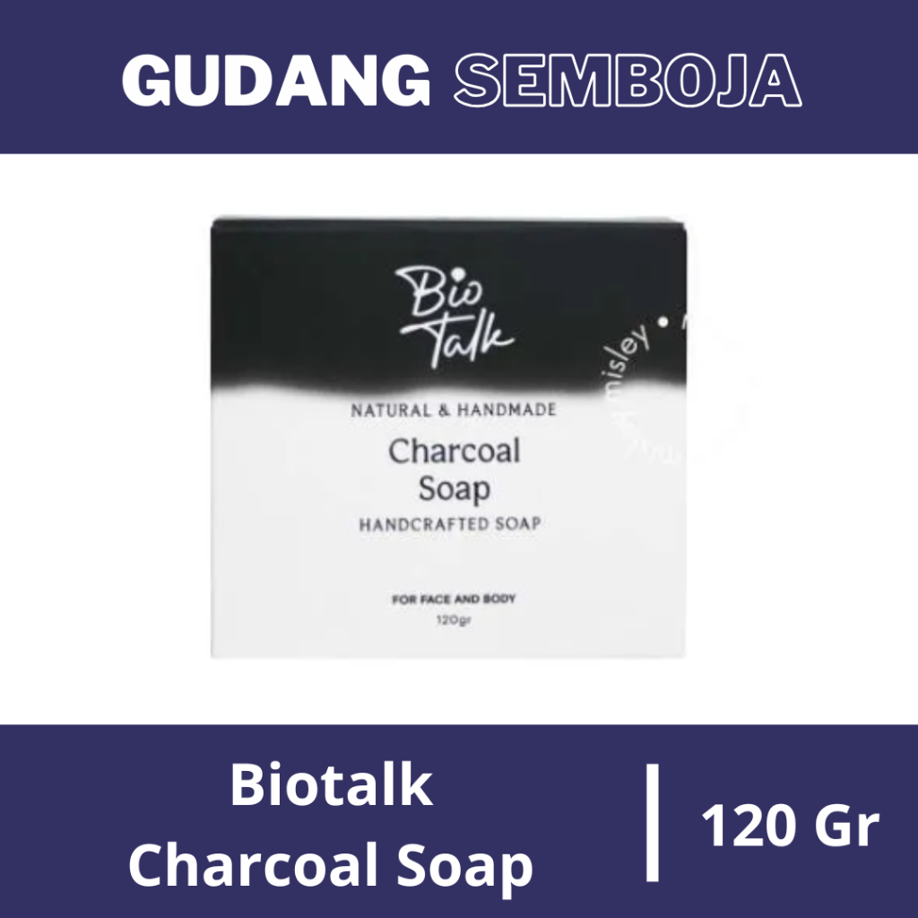 Jual Biotalk Soap Bar Charcoal Soap 120 Gr / Mengatasi Jerawat Pada Punggung No SLS | Shopee ...