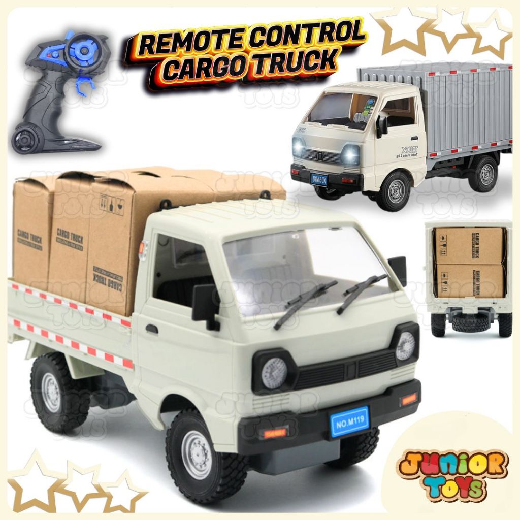Jual Mobil Remote Control RC Pick Up Box Cargo Truck Miniatur Carry APV ...