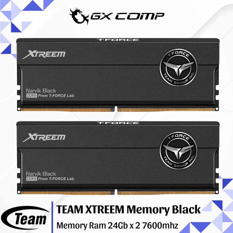 Jual Team XTREEM Longdimm DDR5 24gb x 2 7600Mhz | Teamgroup Memory Ram ...