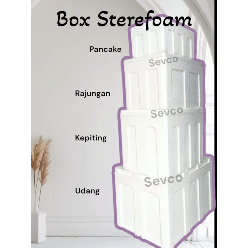 Jual Kotak Sterofoam Kecil Besar/ Kotak Styrofoam / Box Sterofoam/ Box ...
