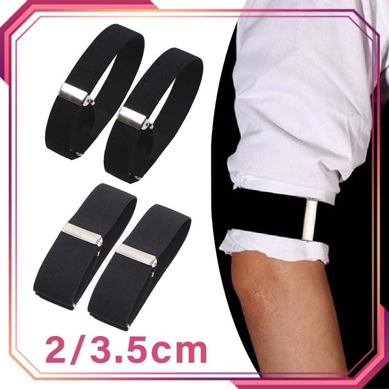 Jual 2/3.5cm Penjepit Lengan Baju Kemeja Garter Bartender Armband ...