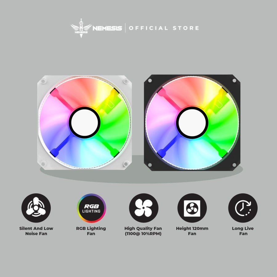 Jual Fan Case RGB Mirror Nemesis AUSTER | Shopee Indonesia