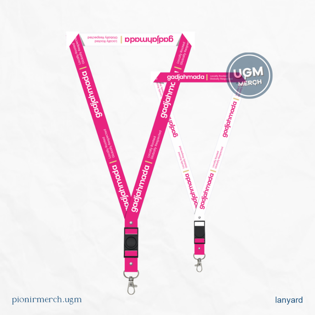 Jual Lanyard Merchandise UGM | Pink Edition | Shopee Indonesia