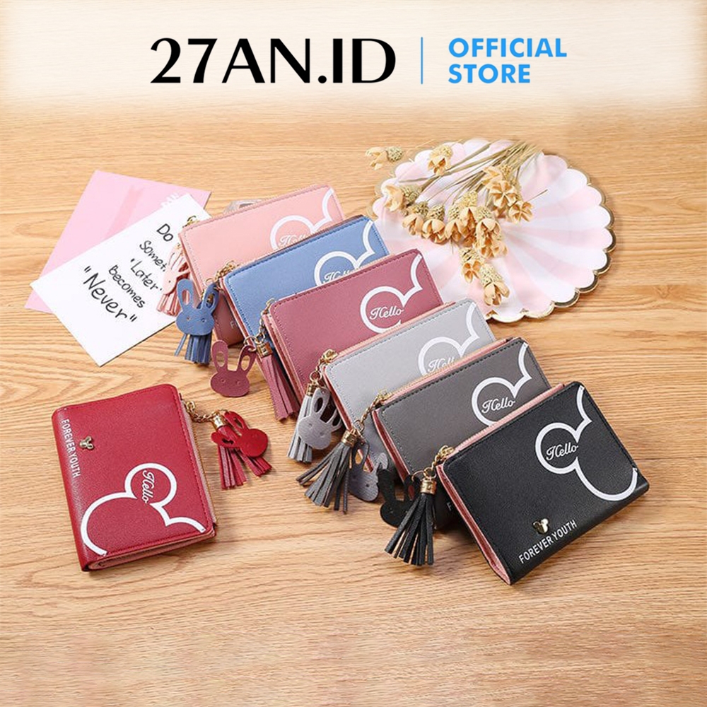 Jual (27AN.ID) Dompet Wanita Lipat D109 Dompet karakter lucu kartun | Shopee Indonesia