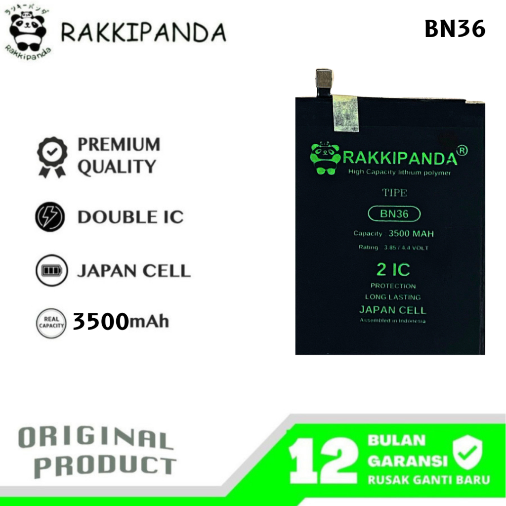 Jual RakkiPanda - BN36 Mi 6X / Mi A2 Batre Batrai Baterai | Shopee ...
