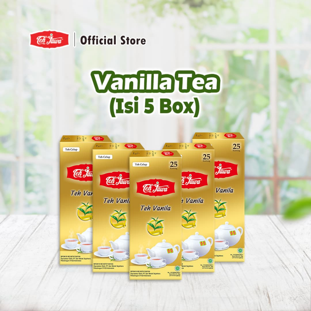 Jual Teh Jawa BKS Vanila Tea Celup isi 25 per Pack (isi 5 Pcs) | Shopee ...