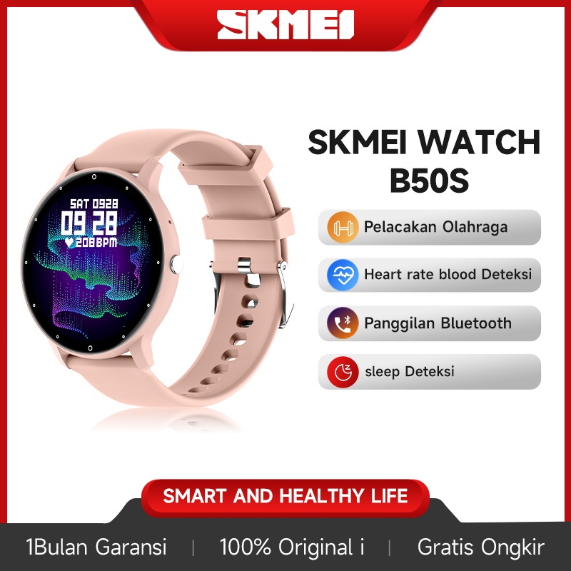 Jual SKMEI smartwatch B50S Smartwatch wanita Jam tangan olahraga ...