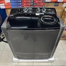 Jual LG Mesin cuci 10 kg P1000RT/ P 1000 RTM Twin tube 2 tabung Wind ...
