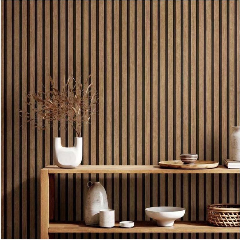 Jual Wallpaper Dinding Motif Panel Coklat Tua Wallpaper Dinding ...