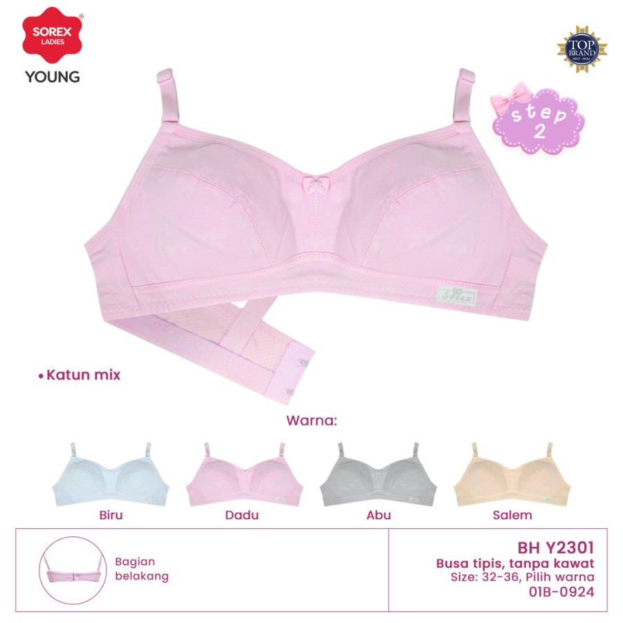 Jual Sorex Young Bra Remaja Y2301 Mini Bra Tanpa Busa | Shopee Indonesia