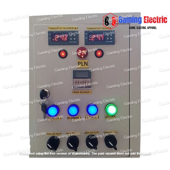 Jual Panel listrik kandang ayam 1p 3 blower + celdek (cooling pad ...