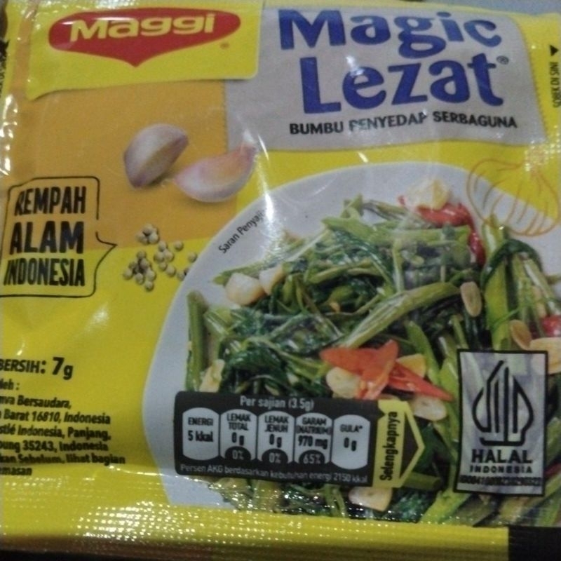 Jual Penyedap Rasa Maggi 7 gram Magic Lezat 1 pcs | Shopee Indonesia