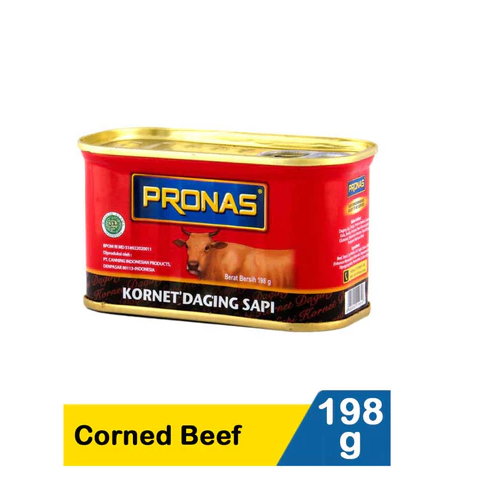 Jual PRONAS CORNED BEEF 198GR/KEMASAN KALENG | Shopee Indonesia