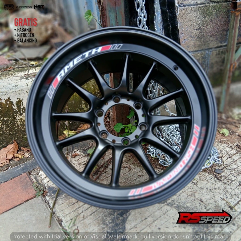 Jual Velg buat Mobil Pajero,Srada,Everst,Fortuner,Dmax R18 HSR AMETH Pcd 6x139 lebar 9 MIDNIGHT ...