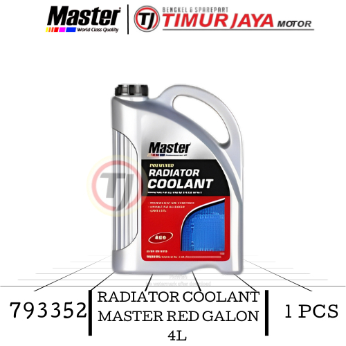 Jual Air Radiator Coolant Colant Air Pendingin Master Red Merah 1 Galon ...
