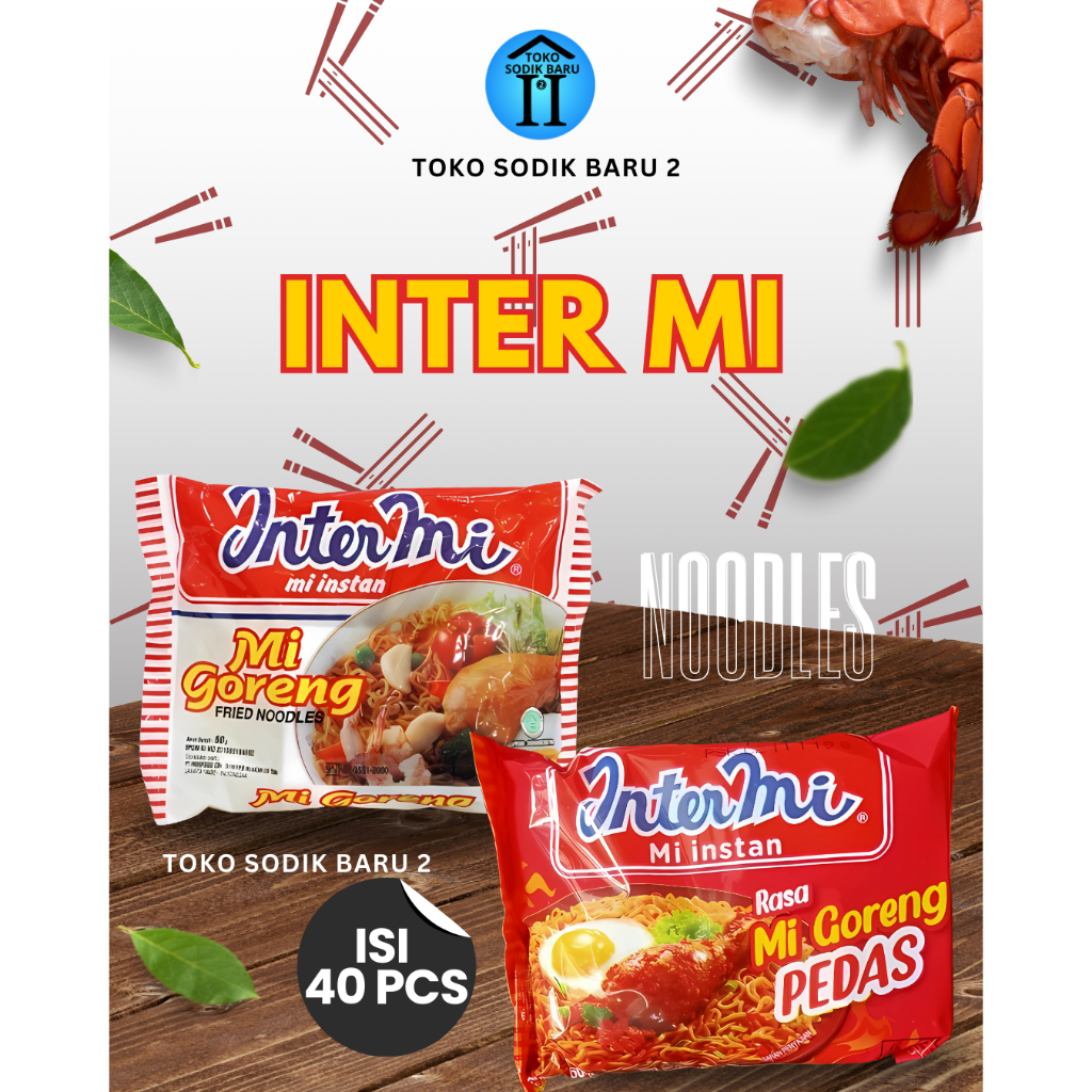 Jual Intermie Mi Goreng & Pedas: Rekomendasi Mi Instan Lezat 1 DUS isi ...