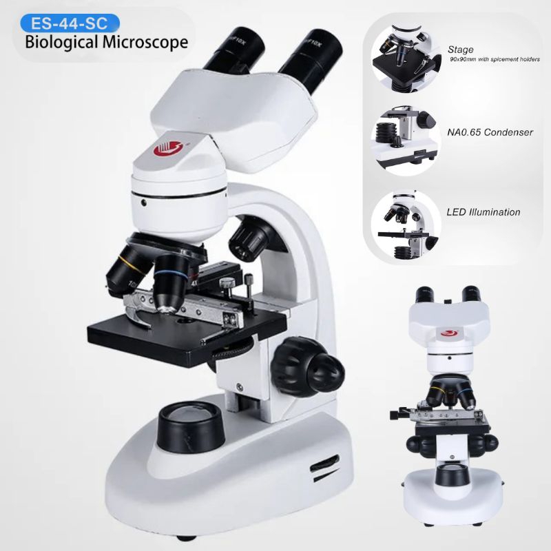 Jual MIKROSKOP PRO BINOKULER BIOLOGI 400X PENGAMATAN LED SCIENCE ...