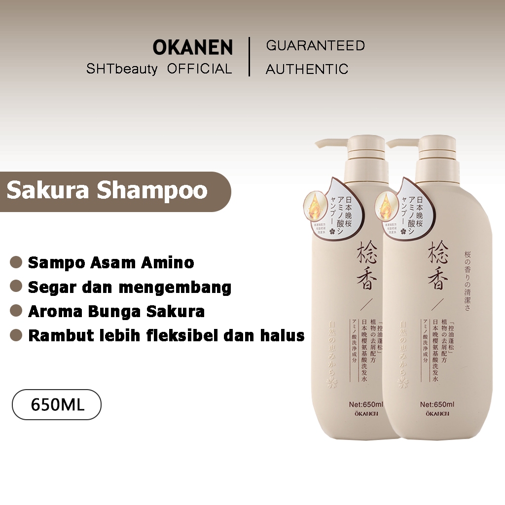 Jual Shampo Sakura Okanen 650ML Shampoo Jepang Original Sampo Asam ...