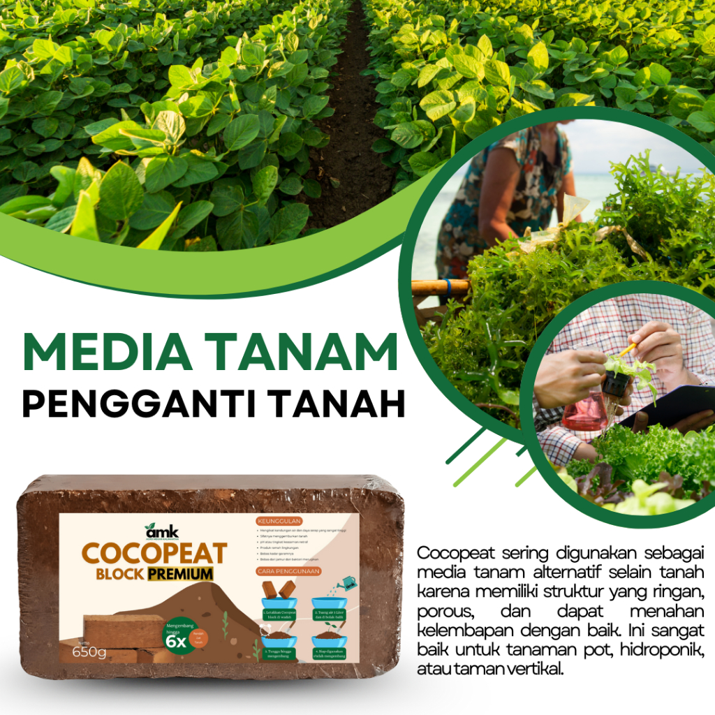 Jual COCOPEAT Agro Mekar Media Tanam Coco Peat Mengembang 6x Dari ...